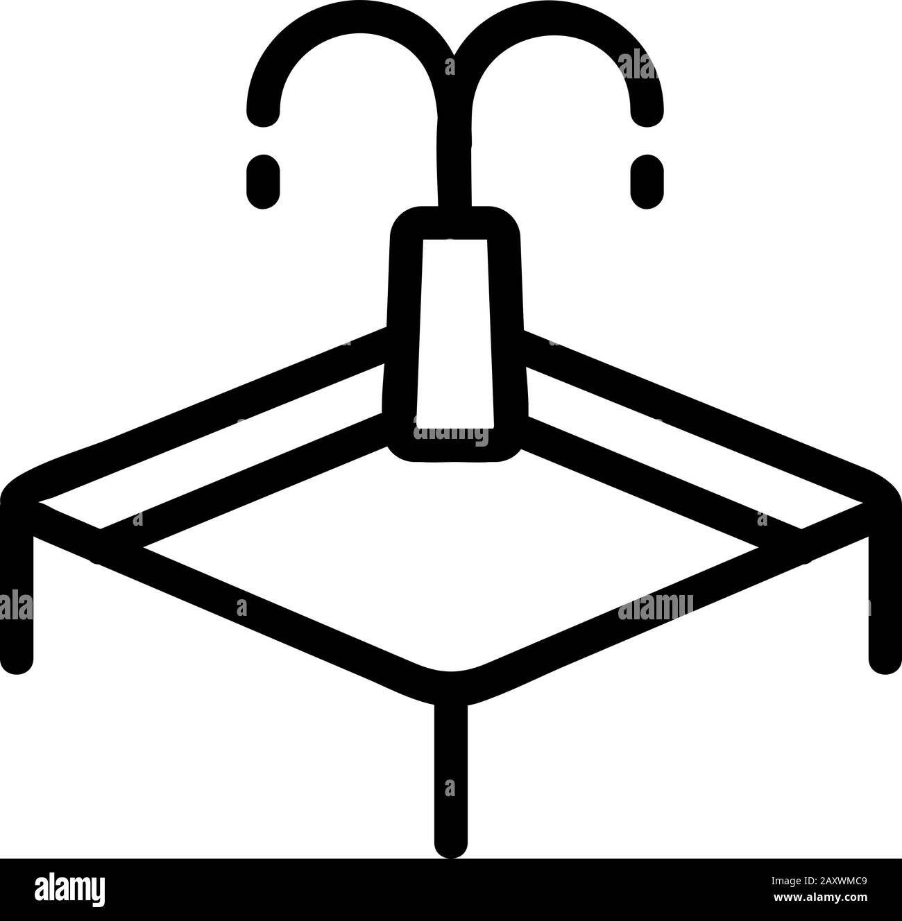 fountain drinking vector icon. Isolated contour symbol illustration ...