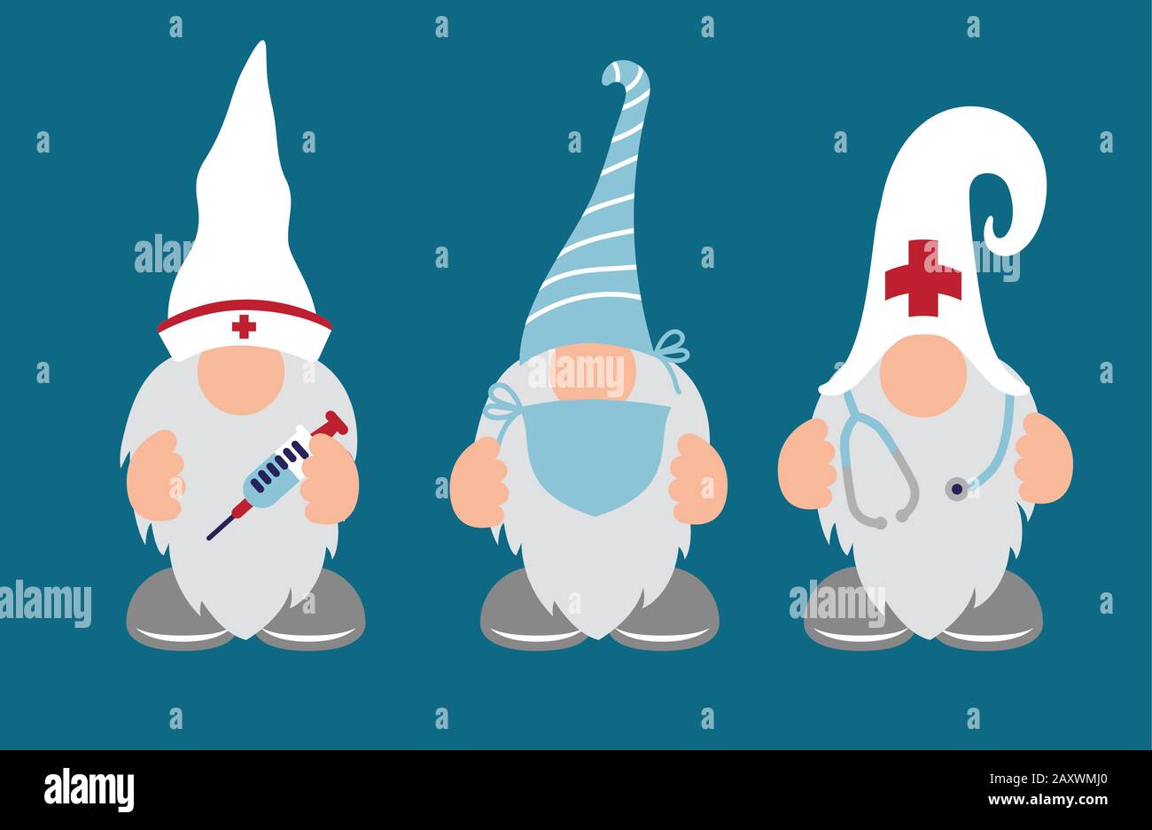 Doctor gnomes Stock Vector Images - Alamy