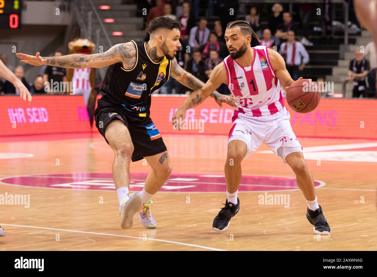 Bonn, Germany, 12.02.2020, Telekom Dome, Basketball, Bundesliga, BBL ...