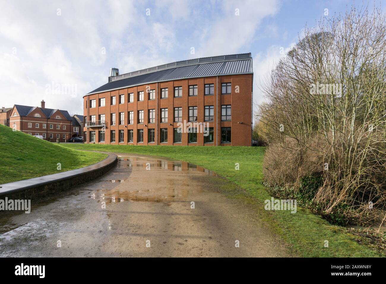 The Forum, Towcester, UK; a modern building that houses the South ...