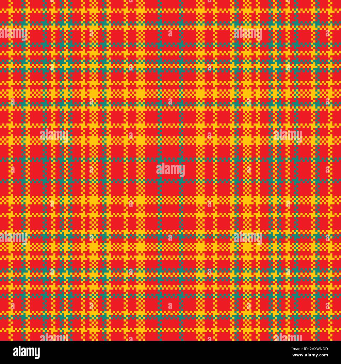 Tartan plaid pattern seamless. Print fabric texture. Check vector ...