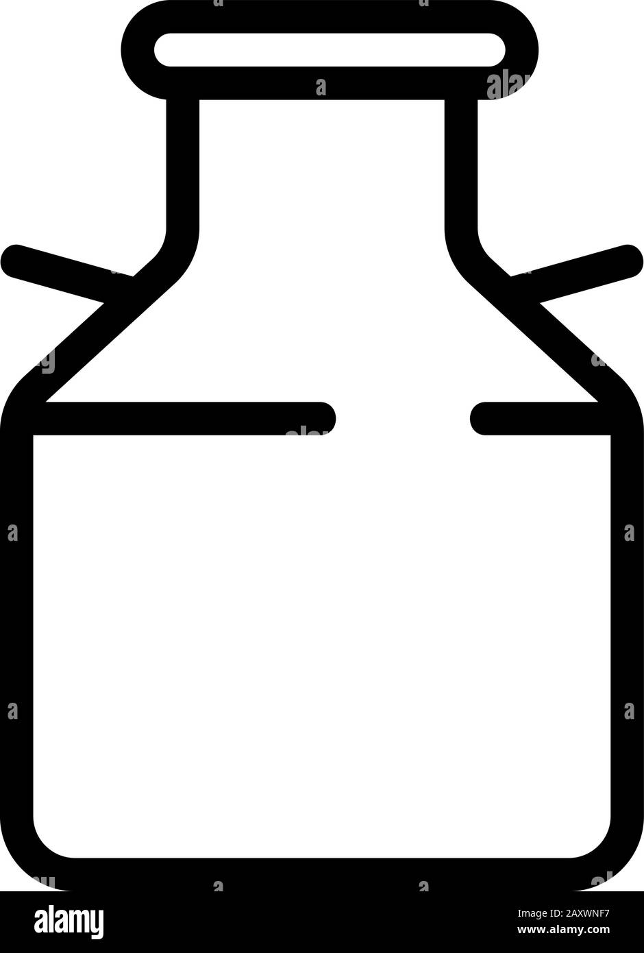 milk icon vector. Isolated contour symbol illustration Stock Vector ...