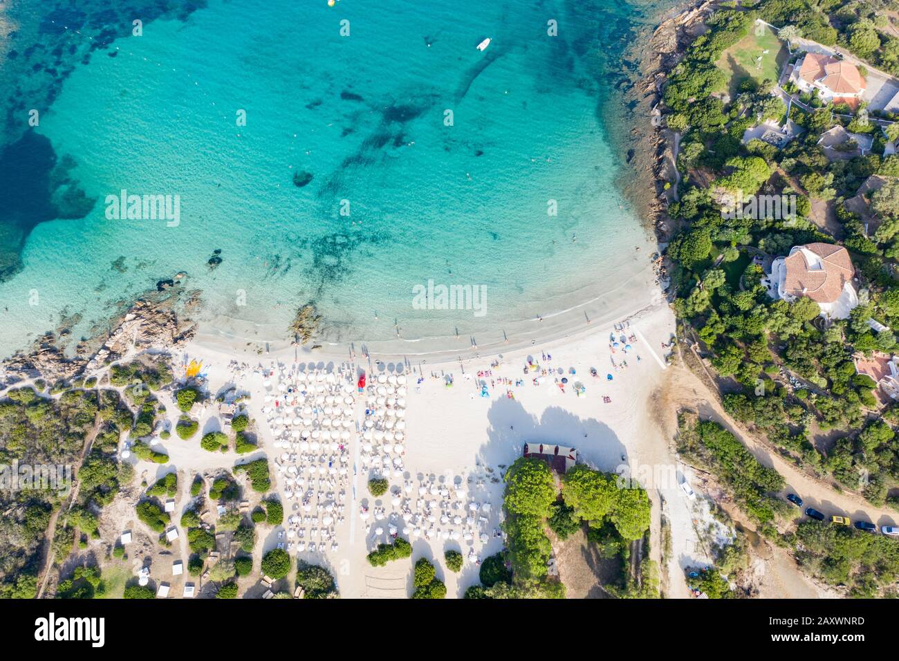 Impressive aerial view of the sos aranzos beach Stock Photo - Alamy