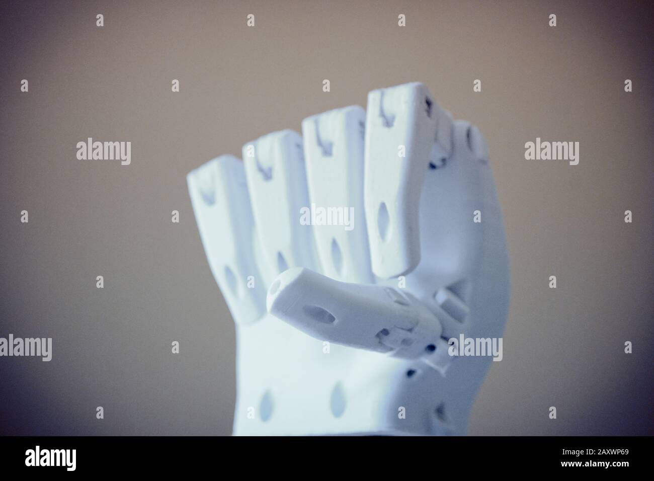 Robot hand fingers from plastic close-up conceptual Stock Photo - Alamy