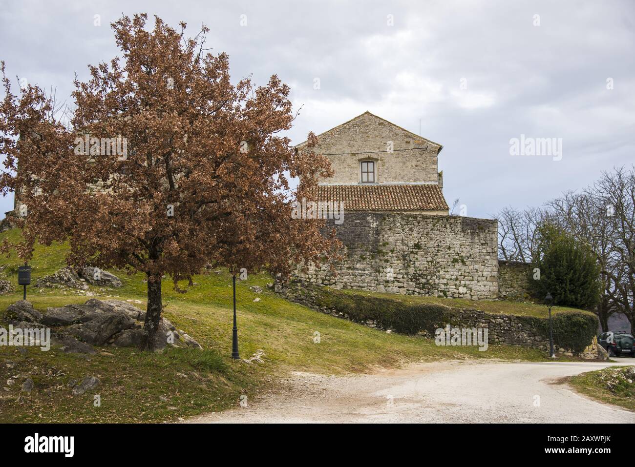 Old City Hum, Istria, Croatia. The Smallest Town In The World Stock ...