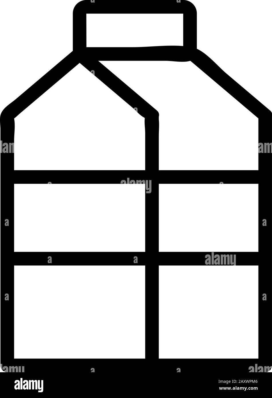 milk icon vector. Isolated contour symbol illustration Stock Vector ...