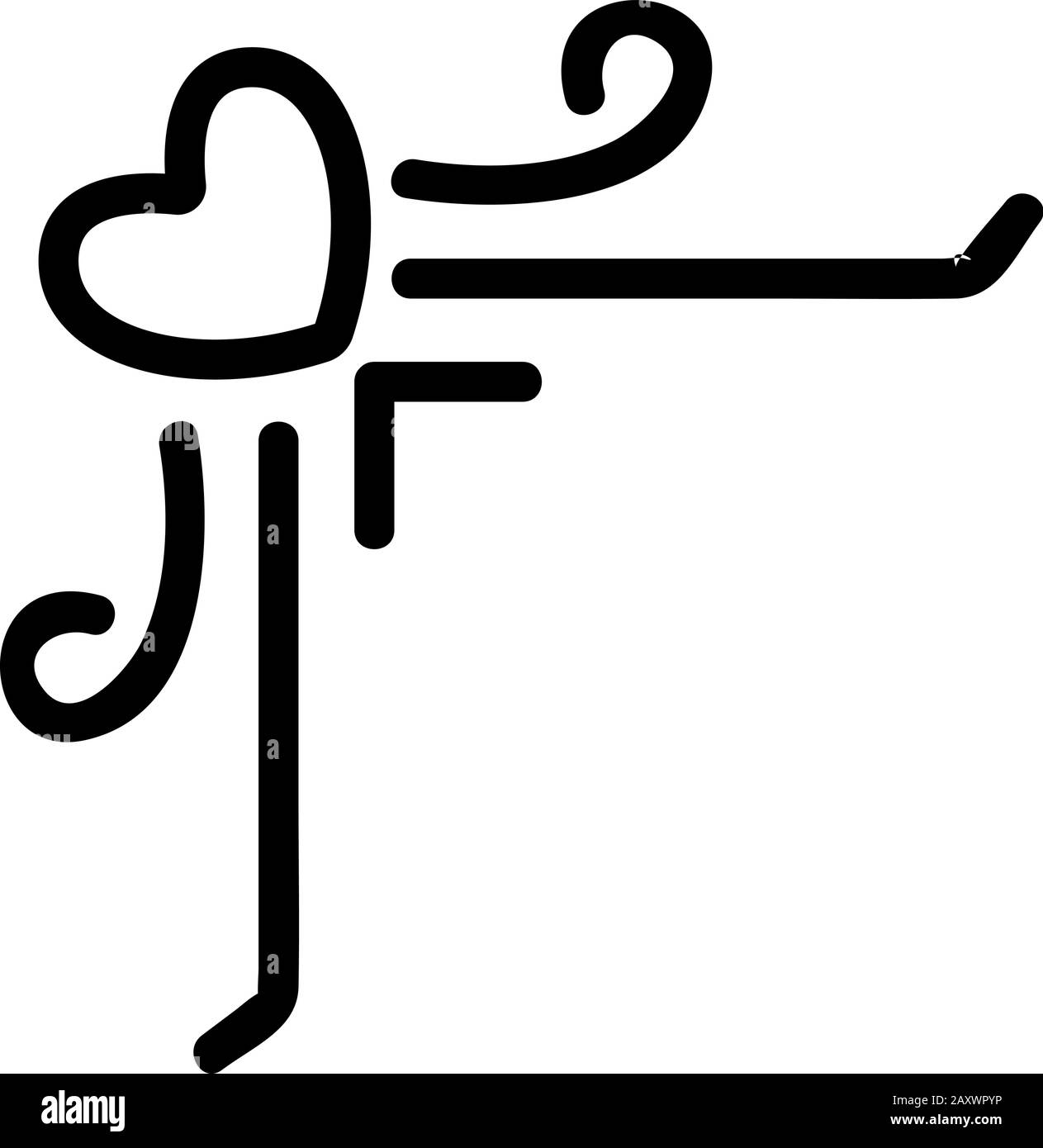 border corner frame is the vector icon. Isolated contour symbol ...