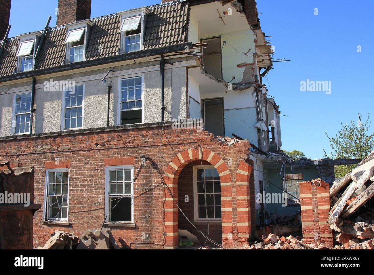 Fall of the Finance Building Stock Photo - Alamy