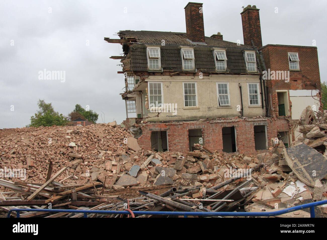 Fall of the Finance Building Stock Photo - Alamy