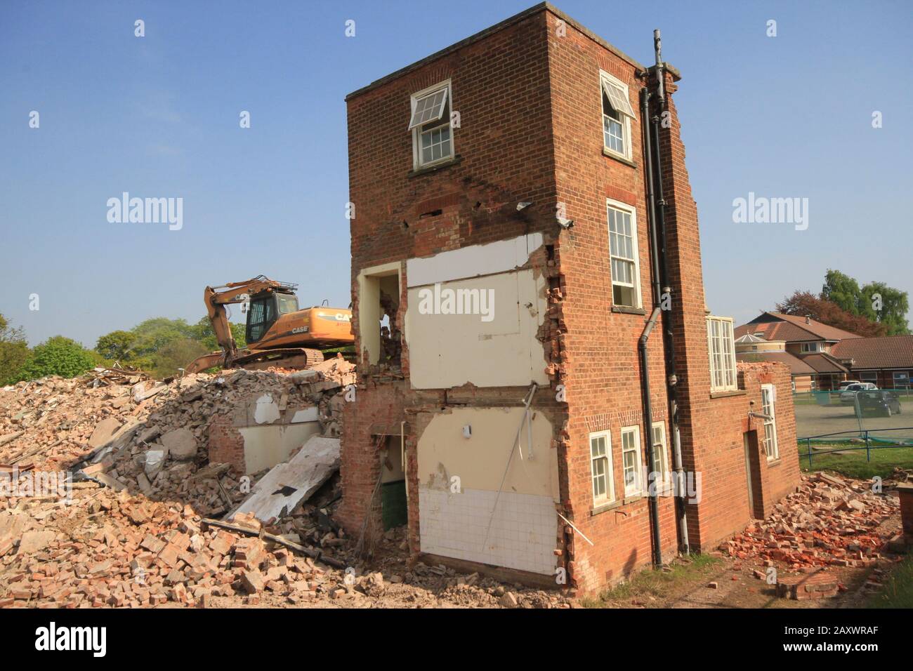Fall of the Finance Building Stock Photo - Alamy