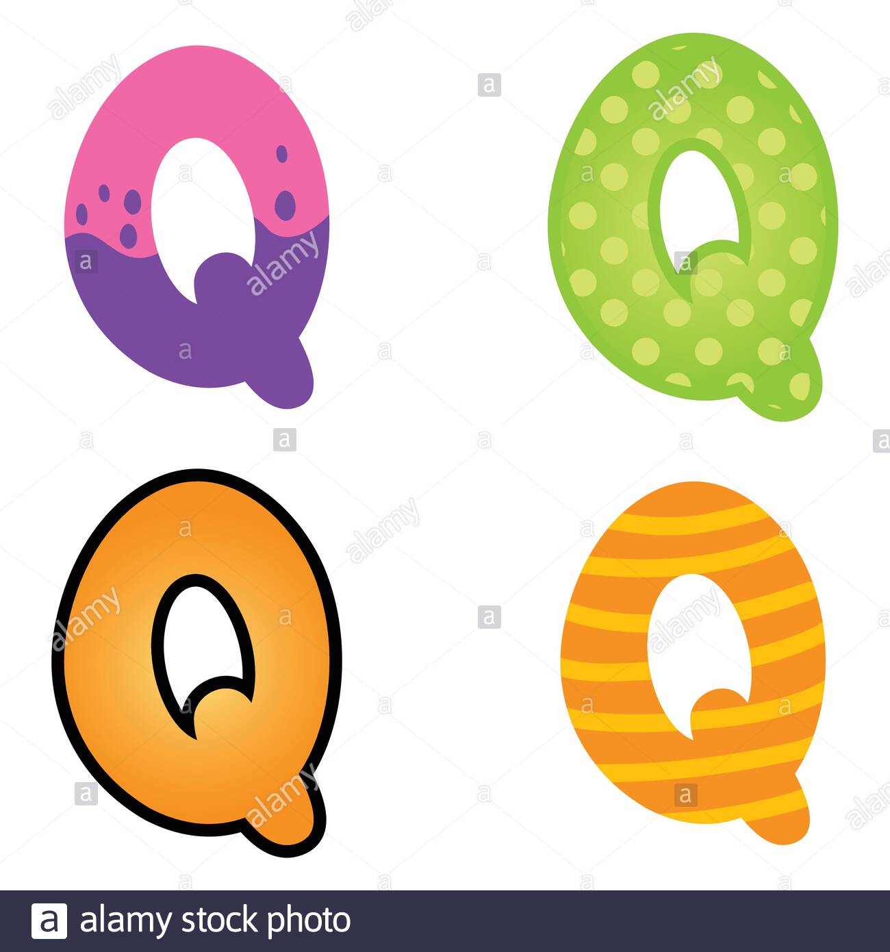 Cartoon Letter Q Stock Photos & Cartoon Letter Q Stock Images - Alamy