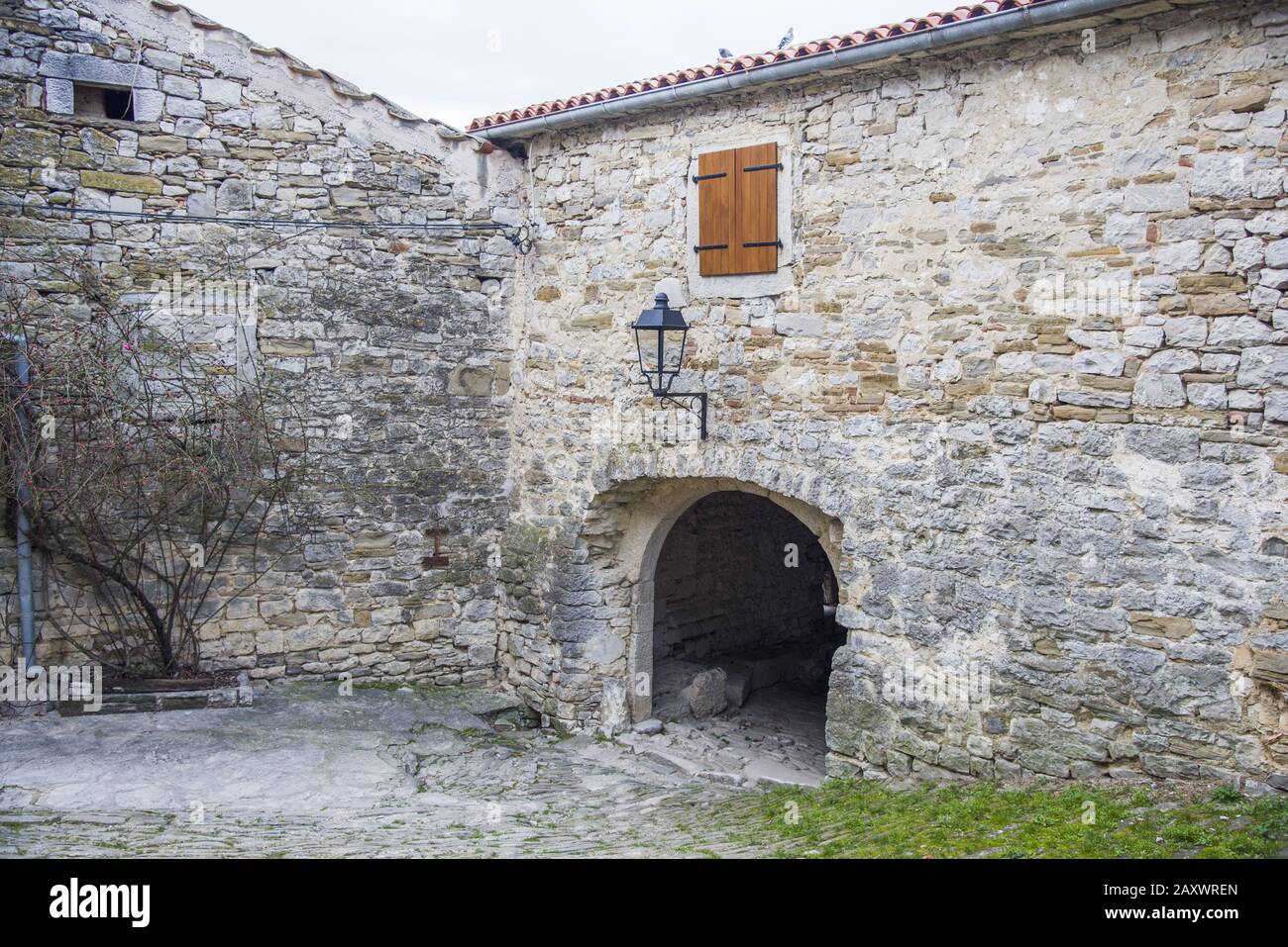 Old City Hum, Istria, Croatia. The Smallest Town In The World Stock ...