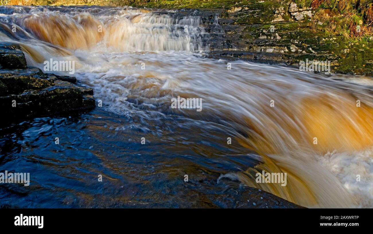 Stainforth Force waterfall North York Moors, Yorkshire Stock Photo - Alamy