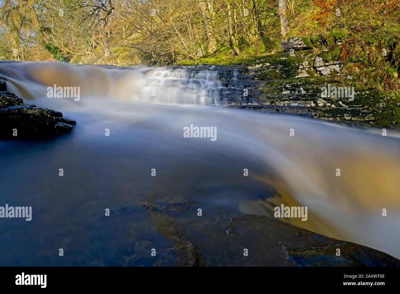 Stainforth Force waterfall North York Moors, Yorkshire Stock Photo - Alamy
