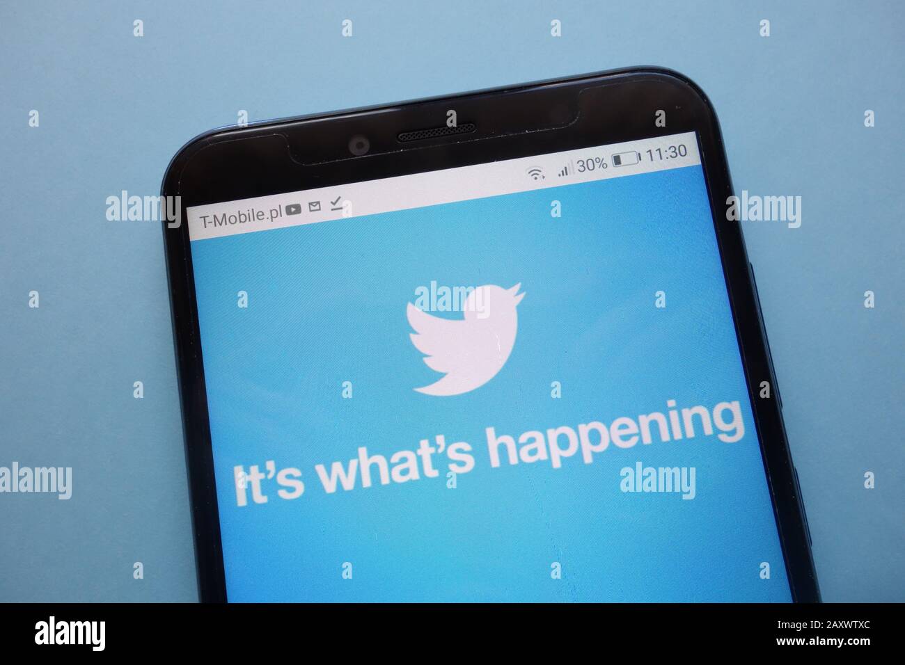 Twitter logo displayed on smartphone Stock Photo - Alamy