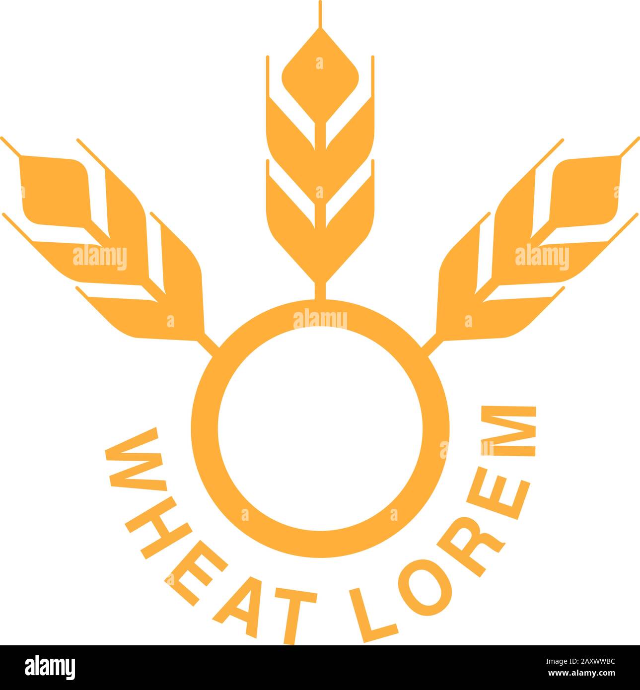Business Logo Design with Wheat Icon Stock Vector Image & Art - Alamy