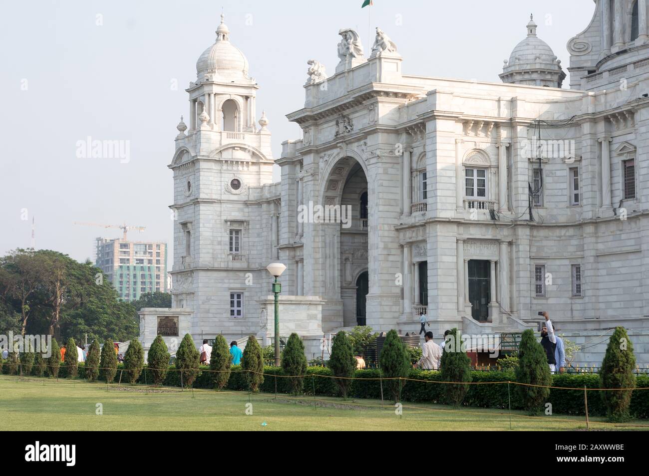 The Victoria Memorial main building, an iconic infrastructure of the ...