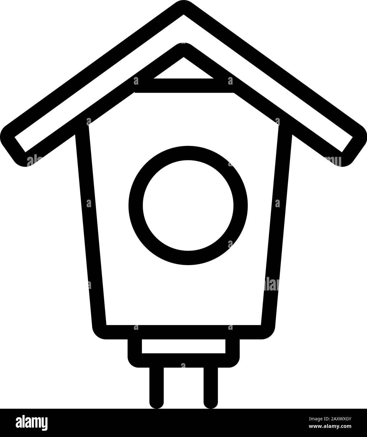 bird house Icon vector. Isolated contour symbol illustration Stock ...