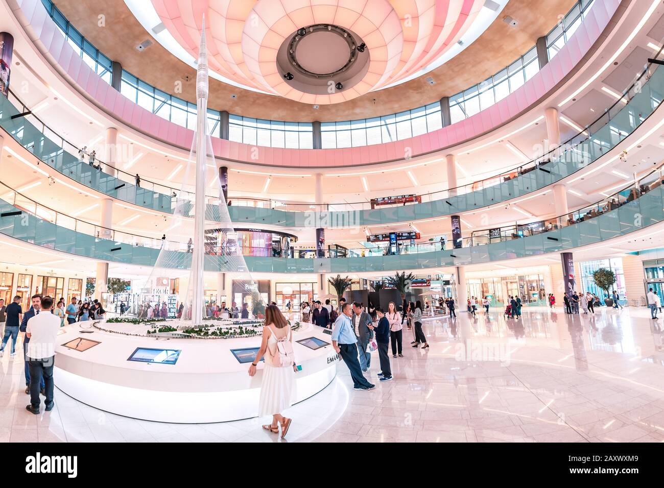 An Interior of a mall in Dubai Stock Photo - Alamy