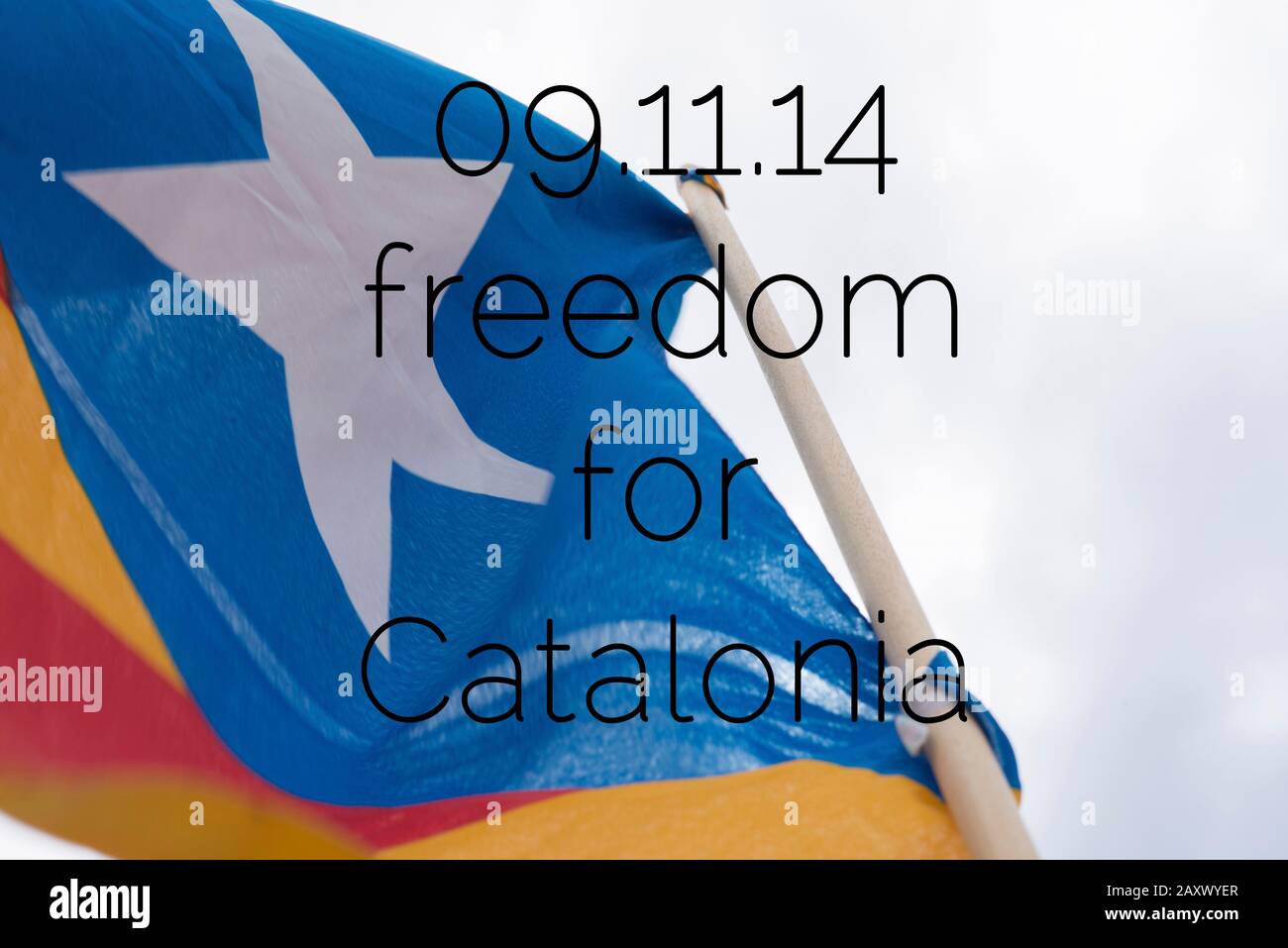 independence flag of catalonia Stock Photo - Alamy