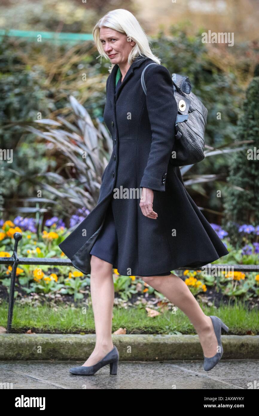 Downing Street, London, 13th Feb 2020. Amanda Milling, new Chairman of ...