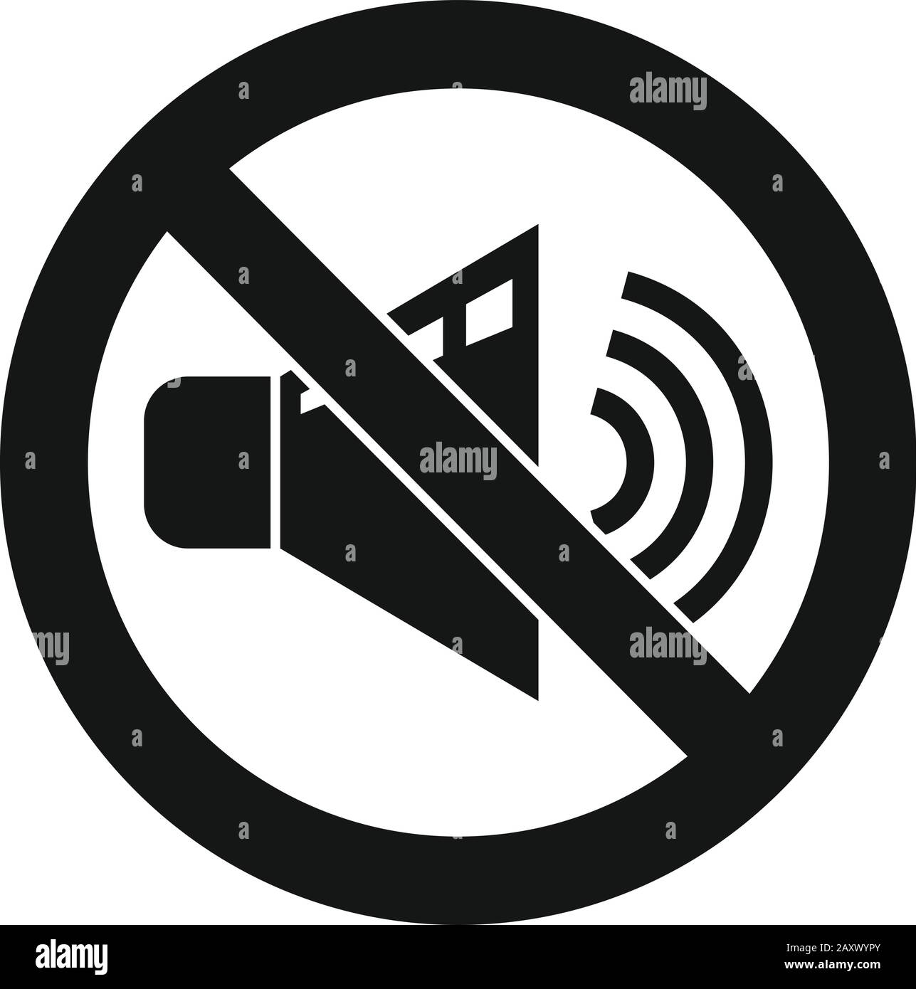 Disturbing prohibited Stock Vector Images - Alamy