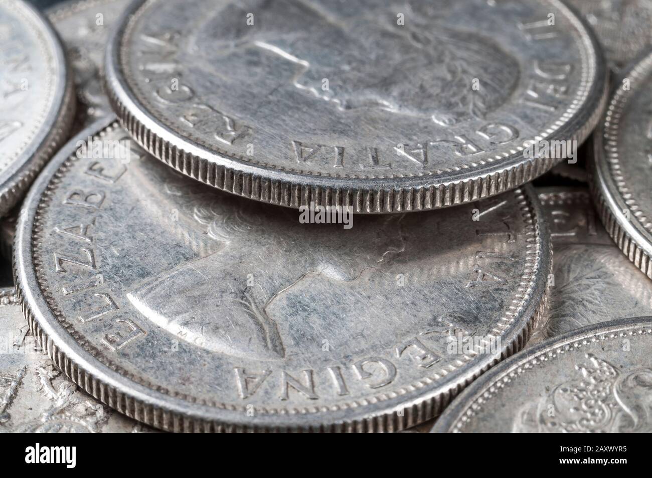 Ridges coins hi-res stock photography and images - Alamy