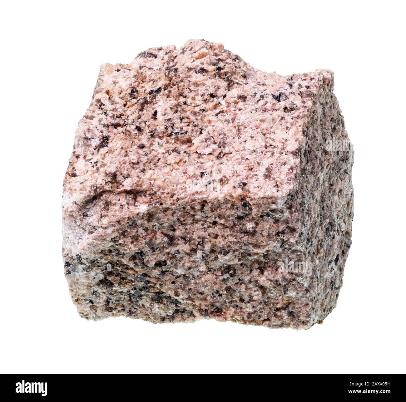 rough aplite rock cutout on white background Stock Photo - Alamy