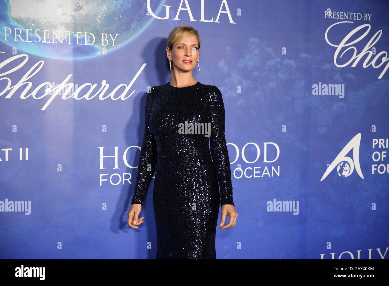Actor Uma Thurman attends Hollywood for the Global Ocean Gala at ...