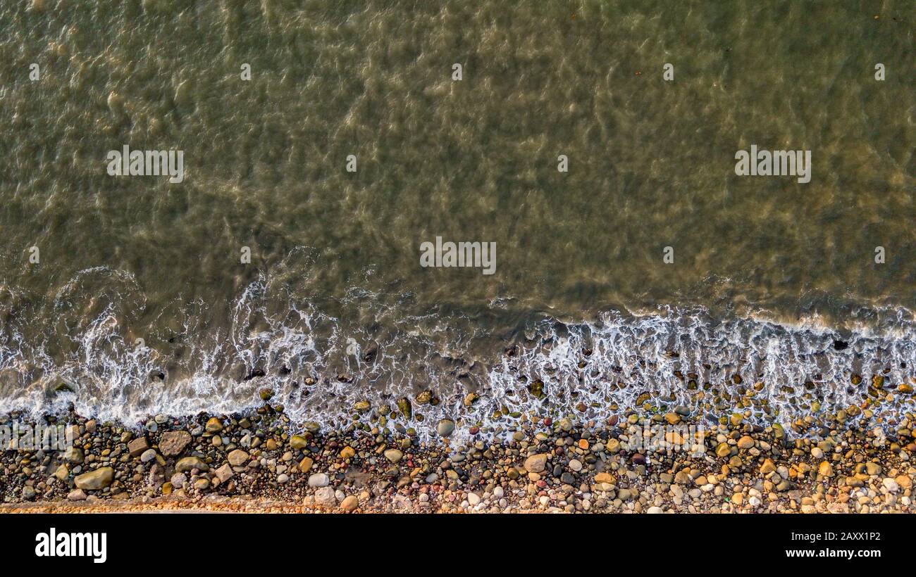 High angle shot calm waves hi-res stock photography and images - Alamy
