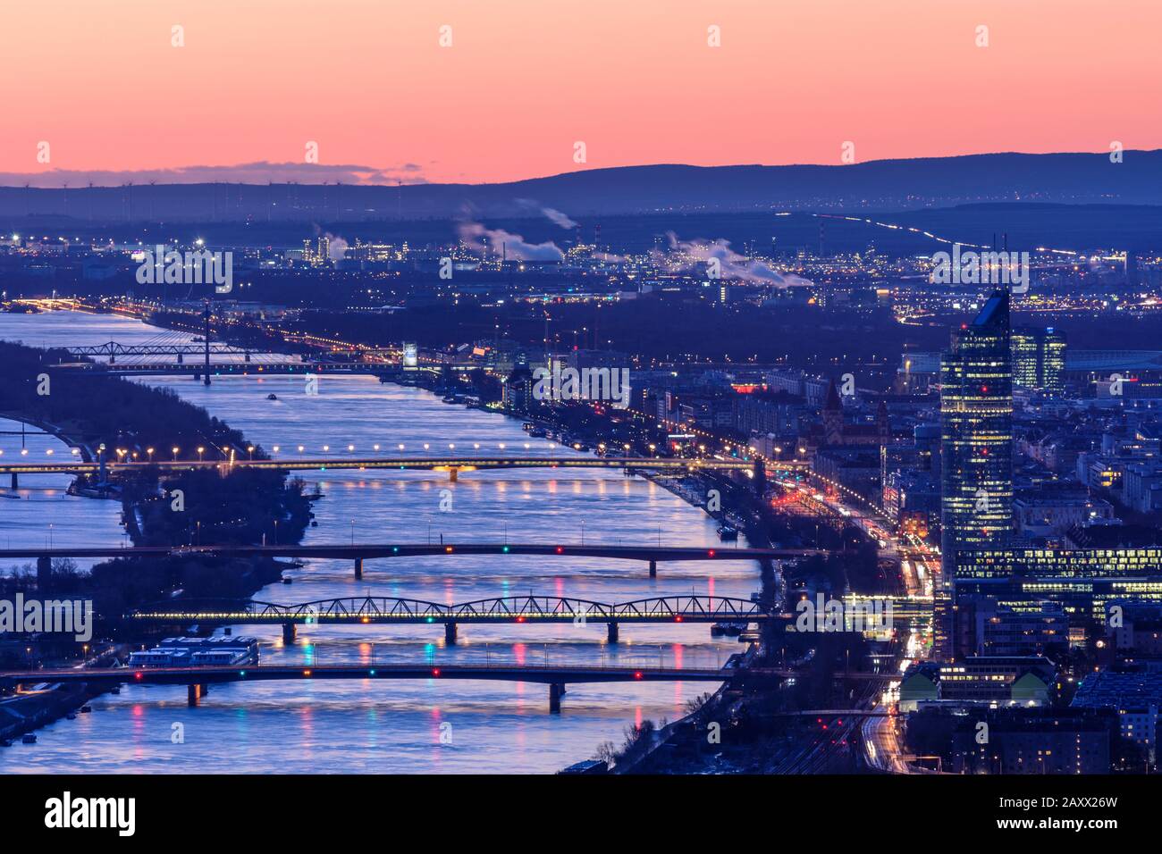 Wien donau hi-res stock photography and images - Alamy