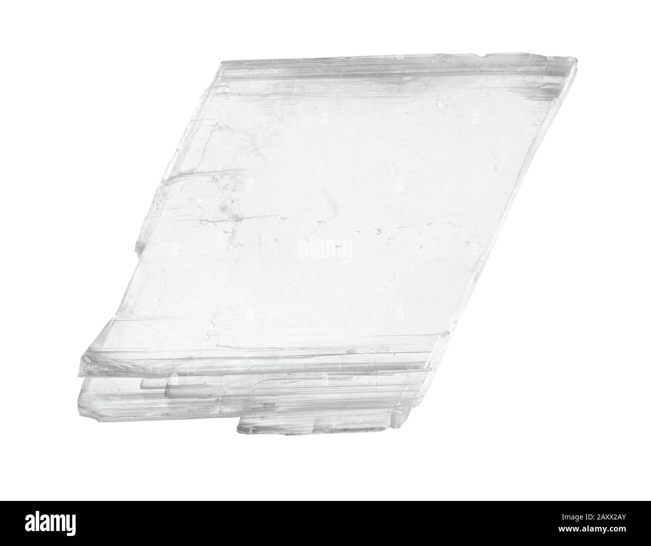 natural transparent gypsum rock cutout on white background Stock Photo ...