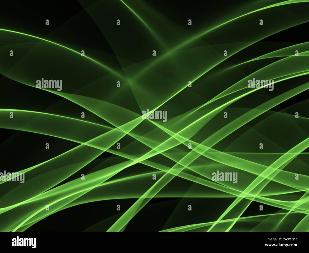 abstract green wavy smoke flame over black background Stock Photo - Alamy