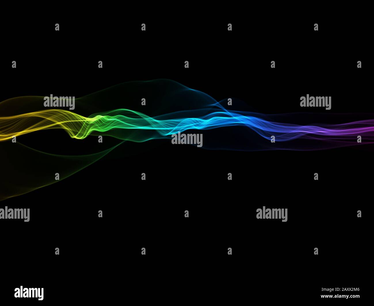abstract colorful rainbow wavy smoke flame over black background Stock ...