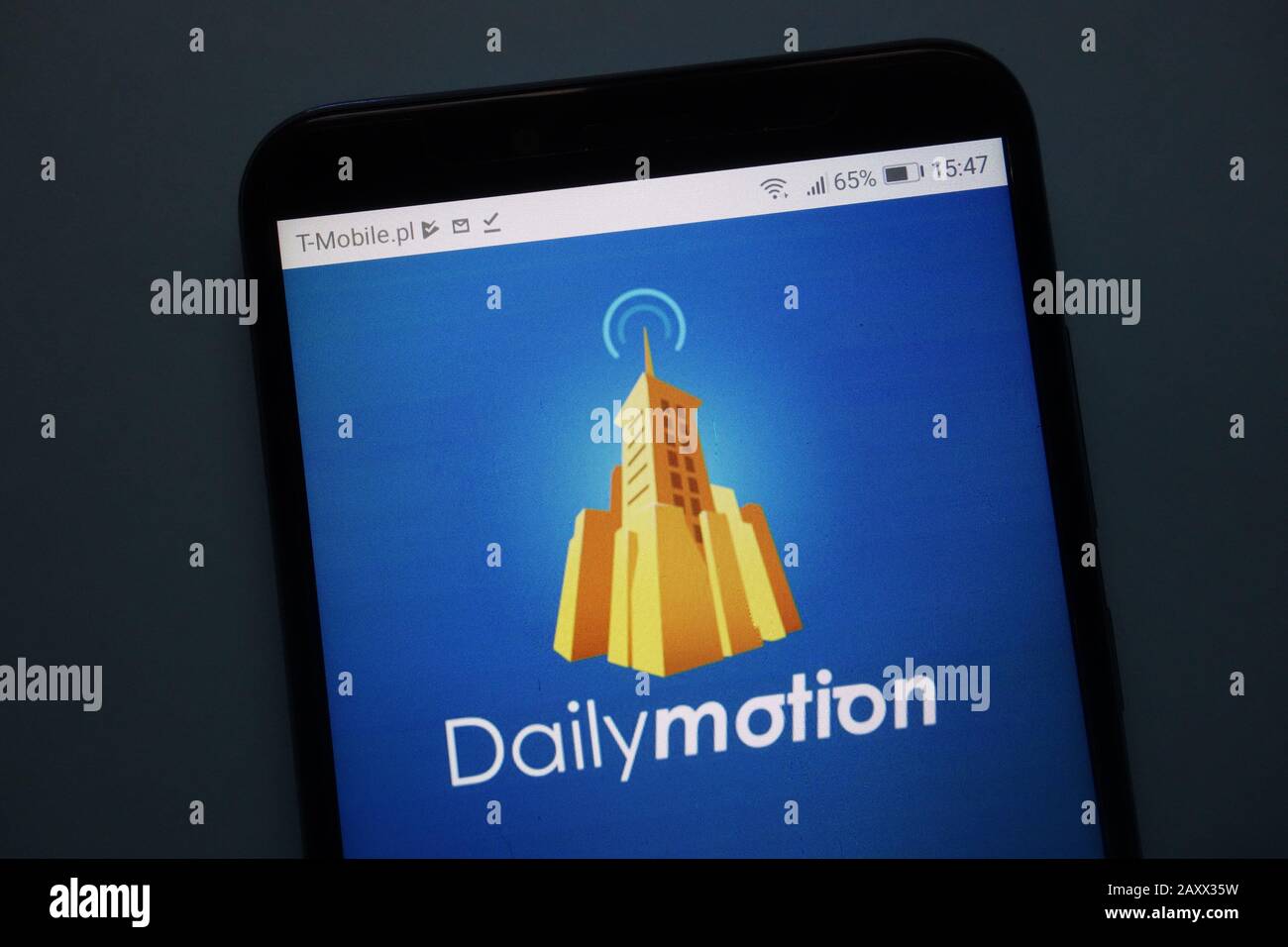 Dailymotion logo displayed on smartphone Stock Photo - Alamy