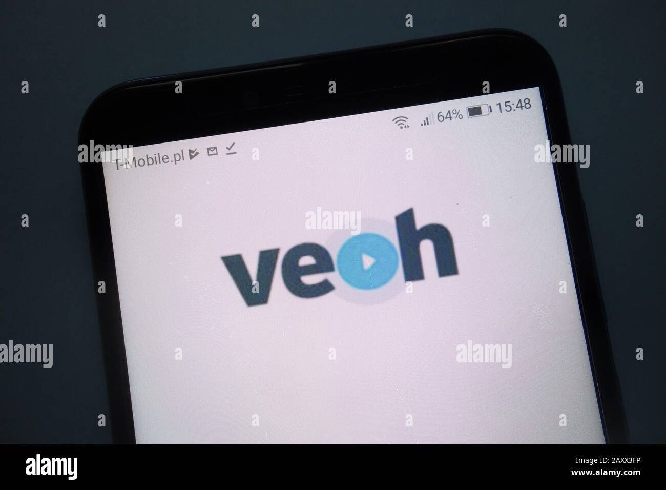 Veoh logo displayed on smartphone Stock Photo - Alamy