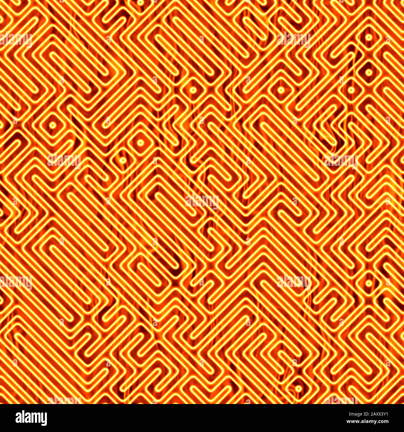 abstract seamless texture made of fire Labyrinth wall pattern Stock ...