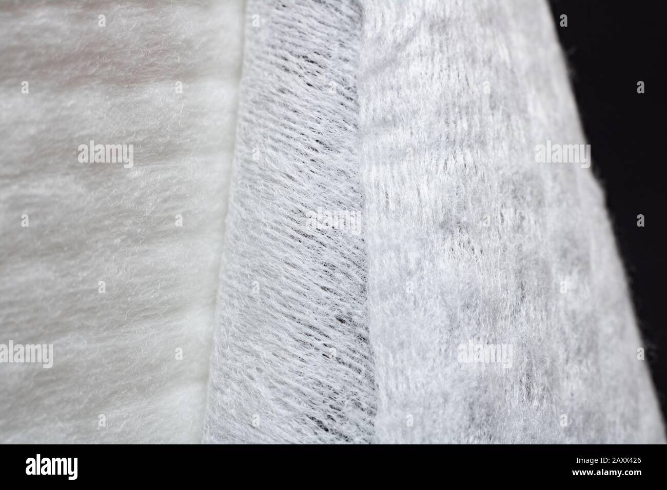 White cotton fabric closeup, background or texture Stock Photo - Alamy