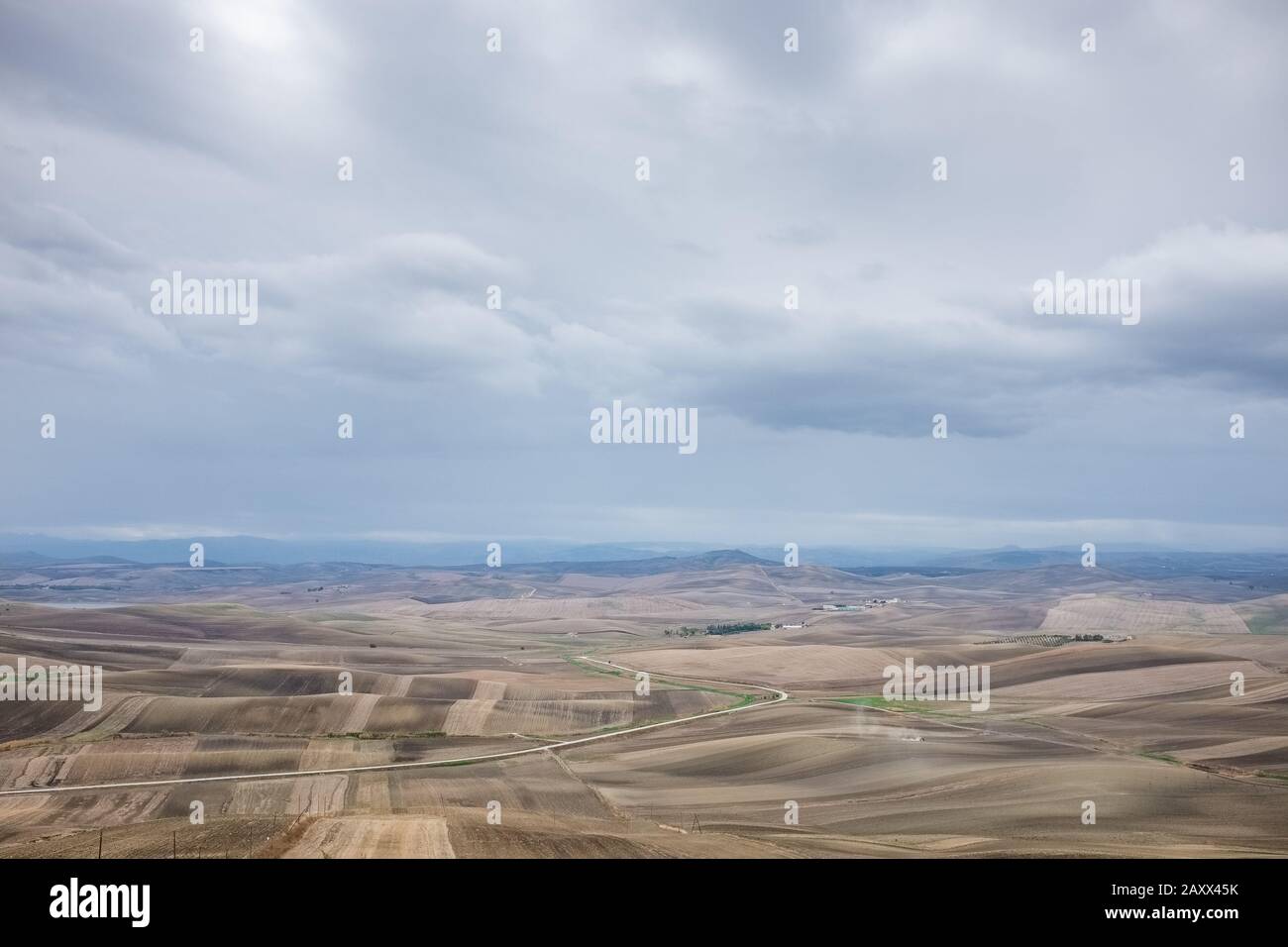 Agricultural landscape of Murgia plateau. Apulia region, Italy Stock ...