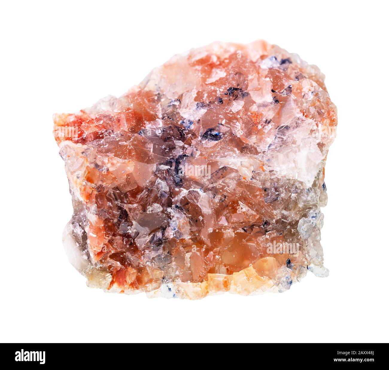 natural rock salt (halite) cutout on white background Stock Photo - Alamy