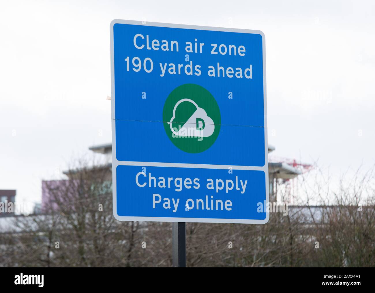 Birmingham Clean Air Zone signs installed in February 2020 before a ...
