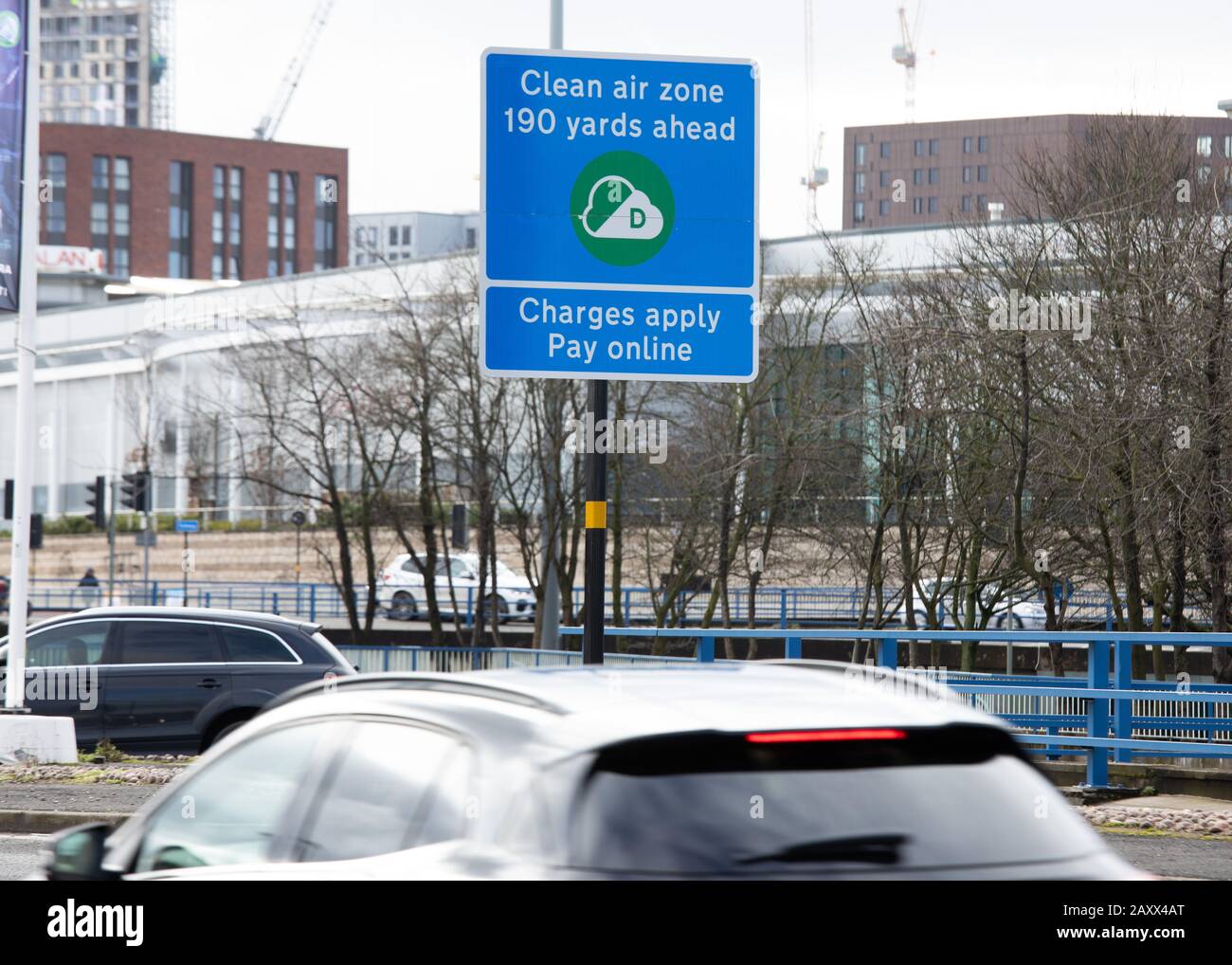 Birmingham Clean Air Zone signs installed in February 2020 before a ...