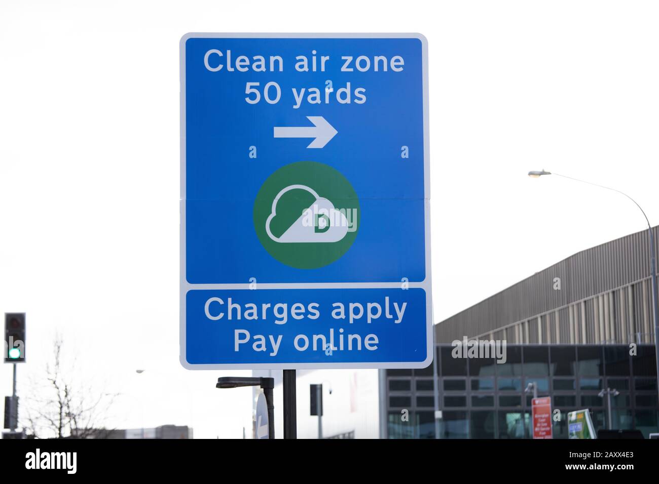 Birmingham Clean Air Zone signs installed in February 2020 before a ...
