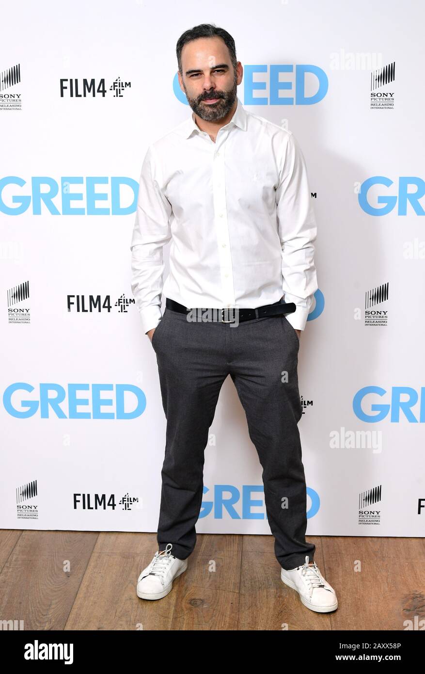 Manolis Emmanouel attending the Greed special screening held at the Ham ...