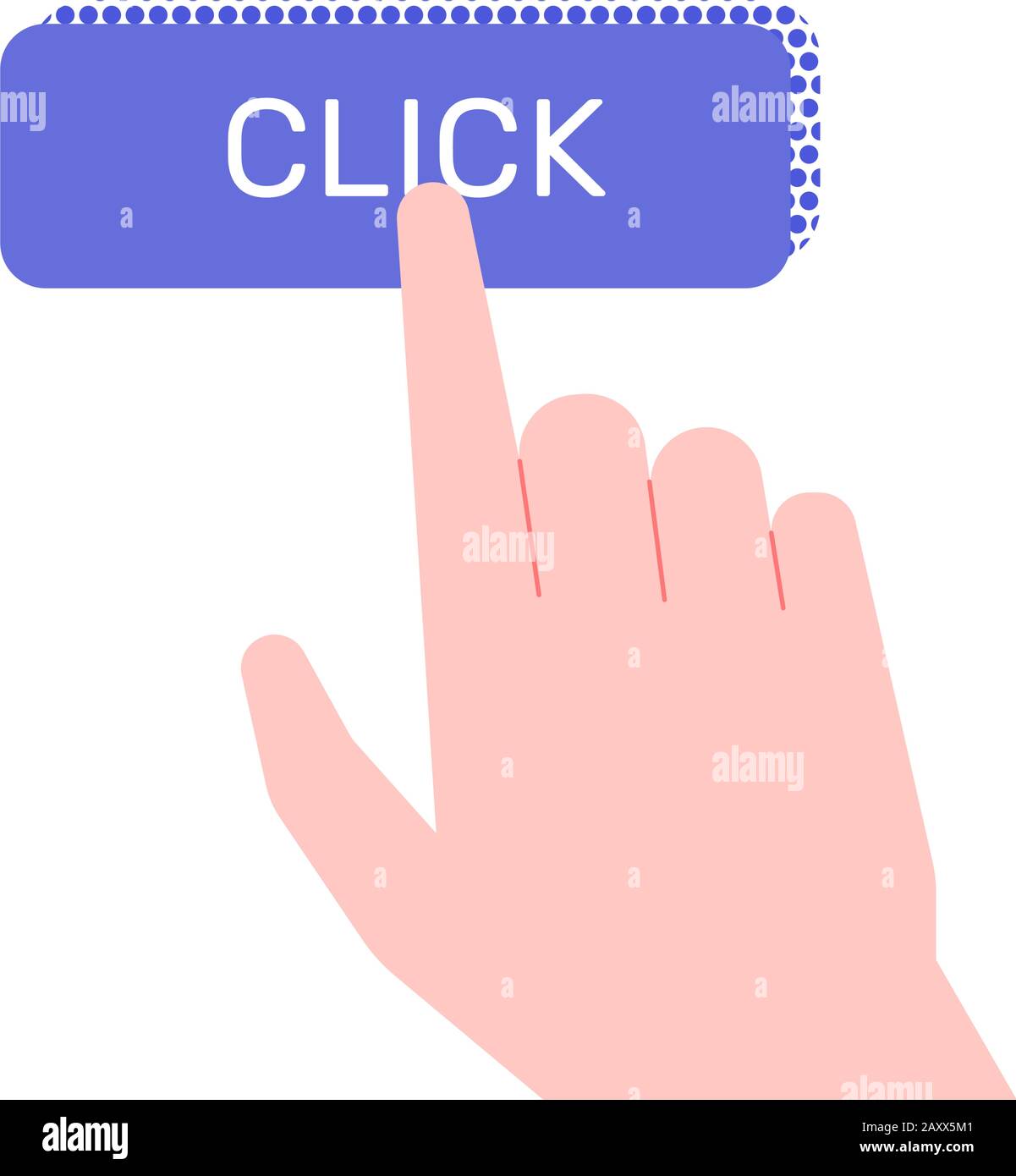 The user press a button with a finger Stock Vector Image & Art - Alamy