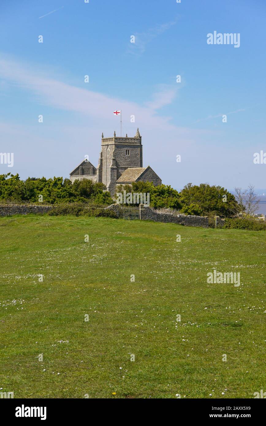 St nicholas church uphill weston super mare hi-res stock photography ...