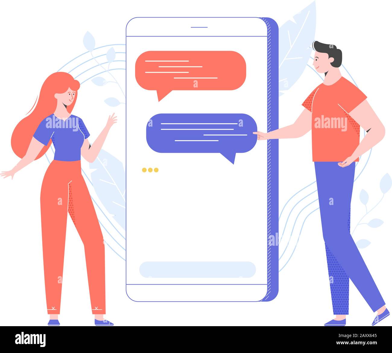 Messaging addiction Stock Vector Images - Alamy
