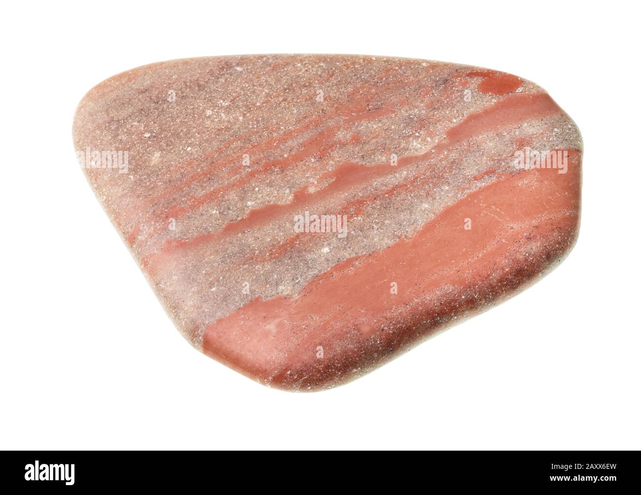 polished siltstone stone cutout on white background Stock Photo - Alamy