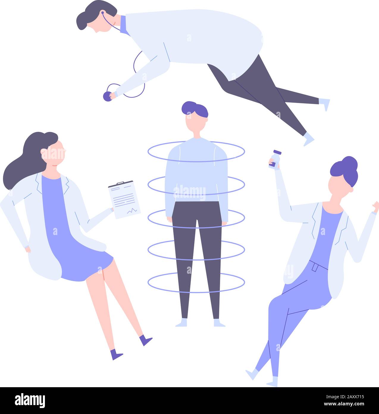 Patient surrounded by doctors hi-res stock photography and images - Alamy