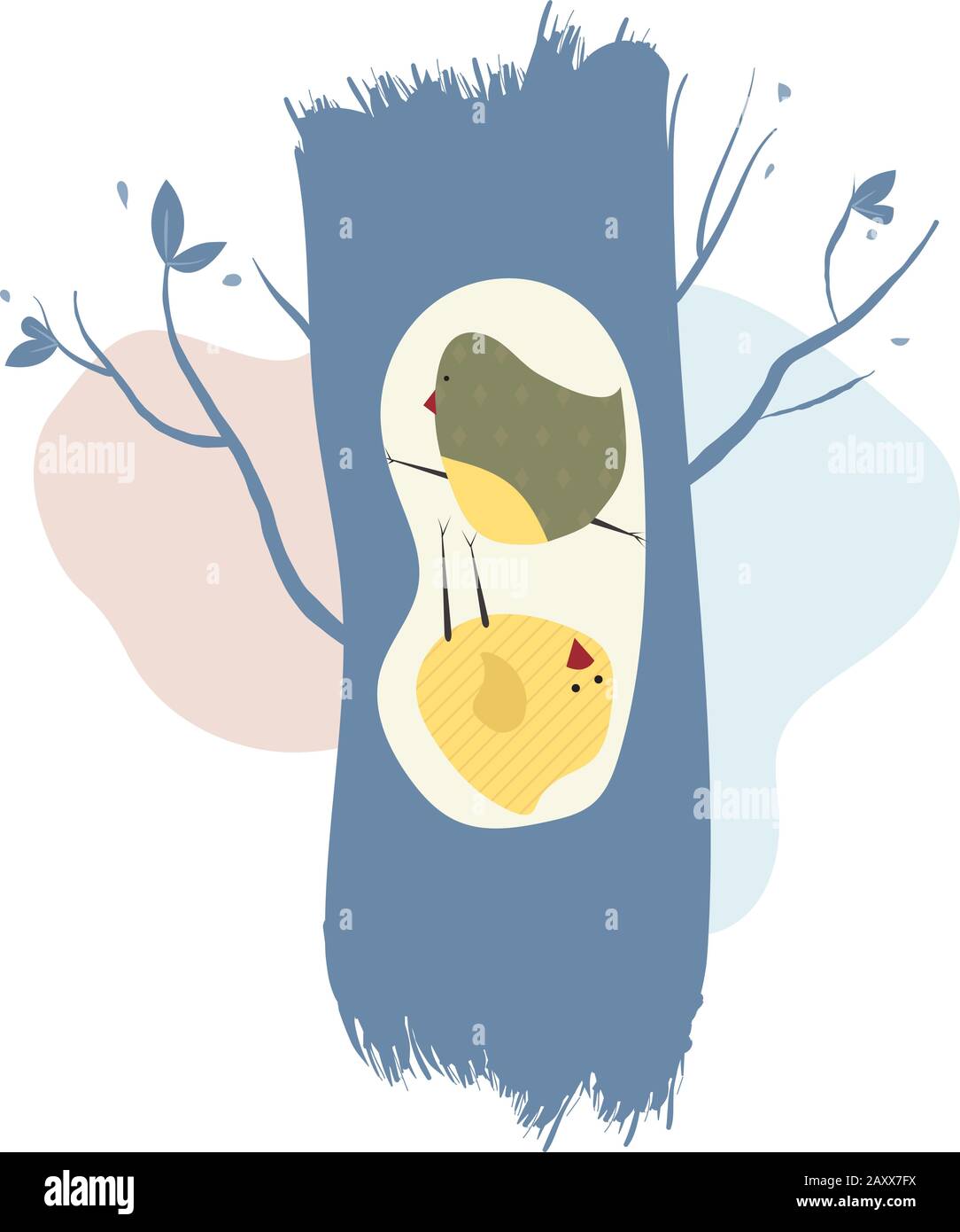 Birds in hollow Stock Vector Images - Alamy